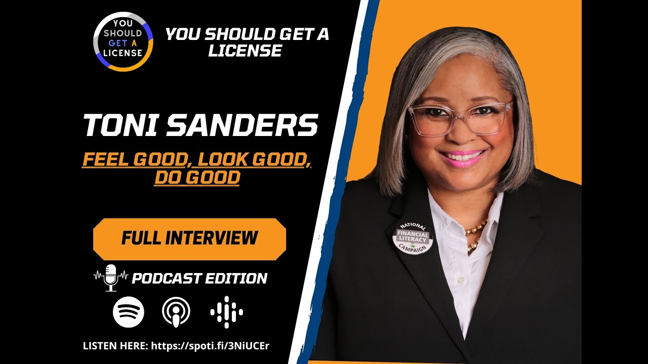 TONI SANDERS(FULL INTERVIEW): YOU SHOULD GET A LICENSE - YouTube