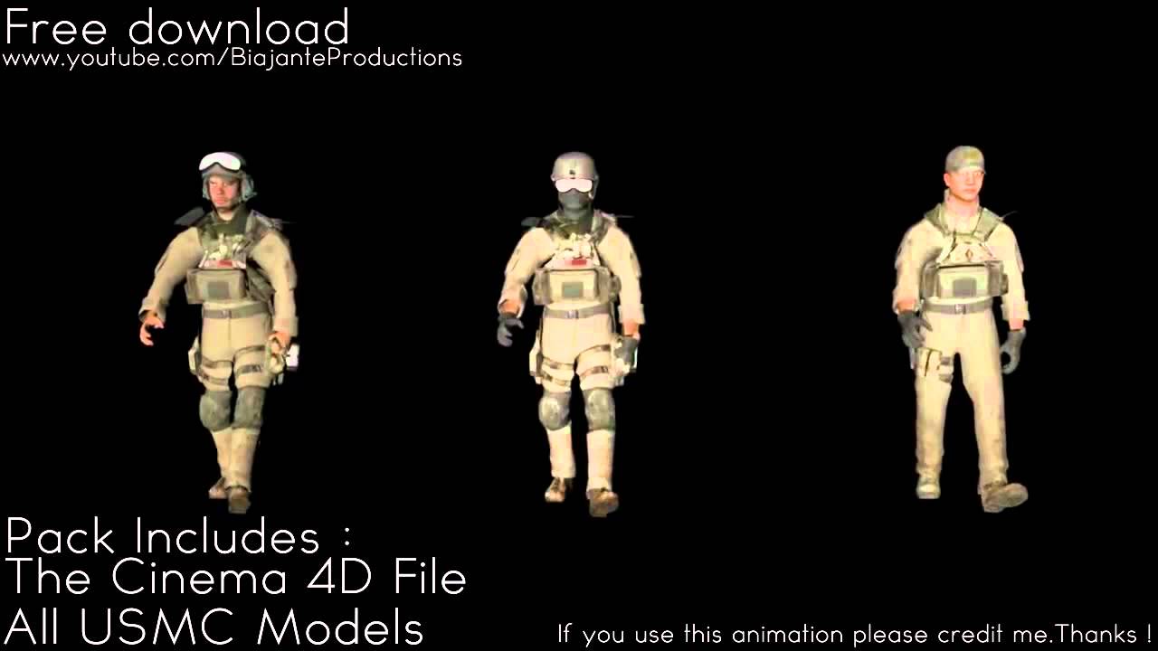 All USMC Animation - Walk | By BiajanteP - YouTube
