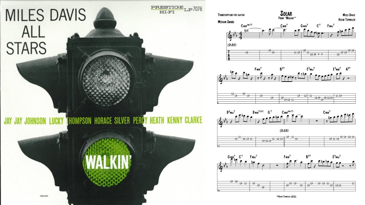 "Solar" - Miles Davis (Jazz Guitar Transcription) - YouTube
