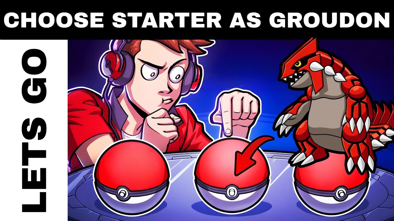 Choose Your Starter Pokemon By Only Legendary GROUDON - YouTube
