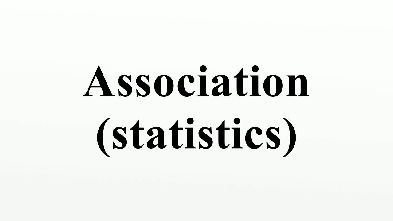 Association (statistics) - YouTube