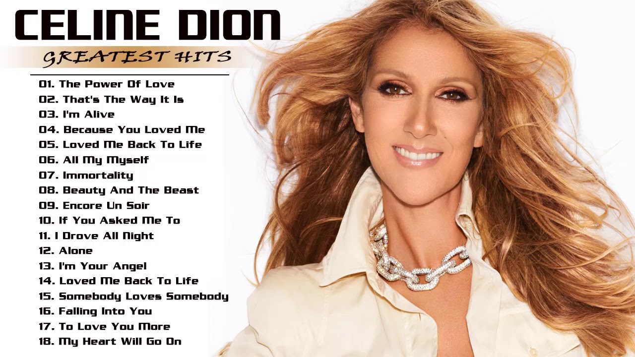 Celine Dion Greatest Hits Playlist - Best Songs Of Celine Dion - YouTube