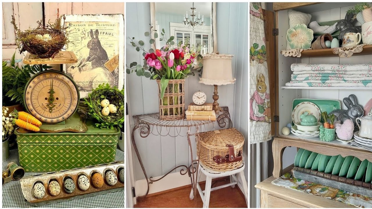 Rustic inspired Antique farmhouse decorating ideas. Shabby chic style ...