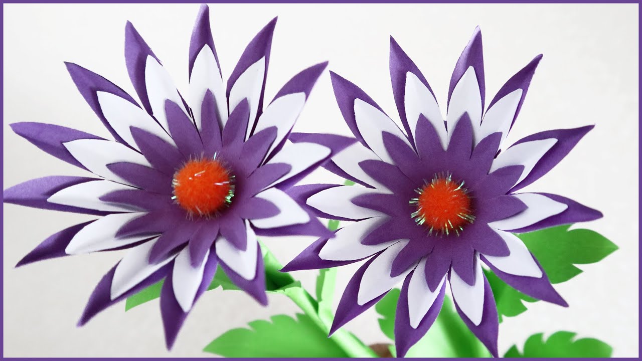🏵 Very beautiful Paper Flowers 🏵 Origami Flowers - YouTube