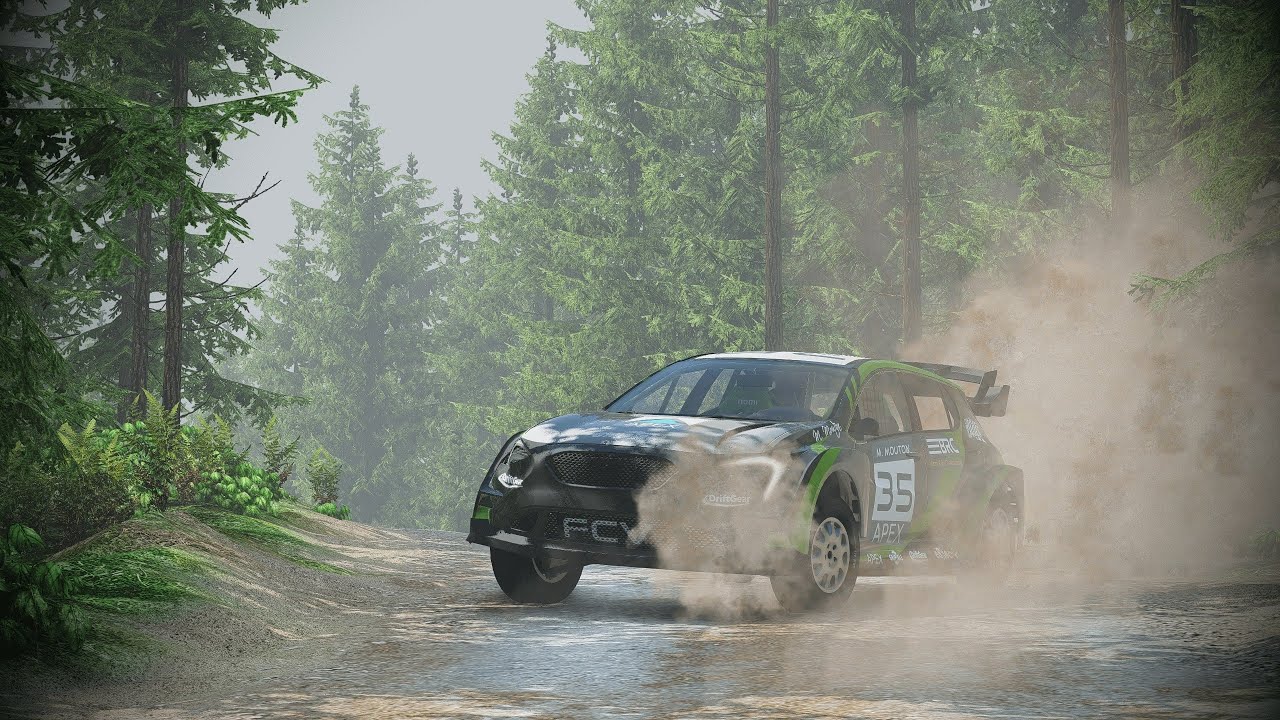 BeamNG - Forest Madness - Vivacy Rally Gravel | Thrustmaster TX - YouTube