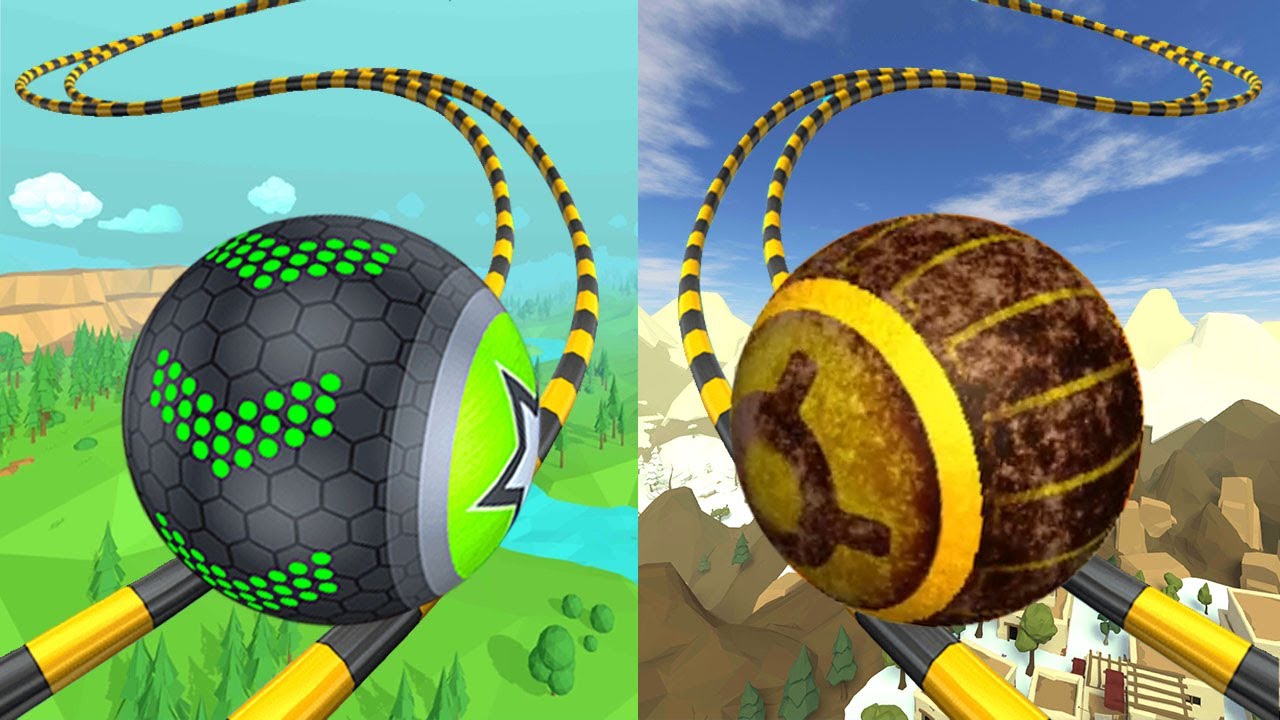 🏳️‍🌈 Going Balls VS Action Balls,Rolling Balance Ball,Temple Rolling ...