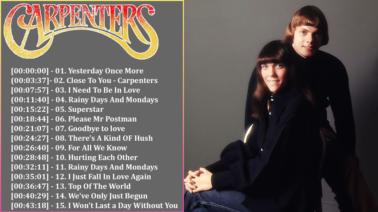 The Carpenters Greatest Hits Collection Full Album - The Carpenters ...