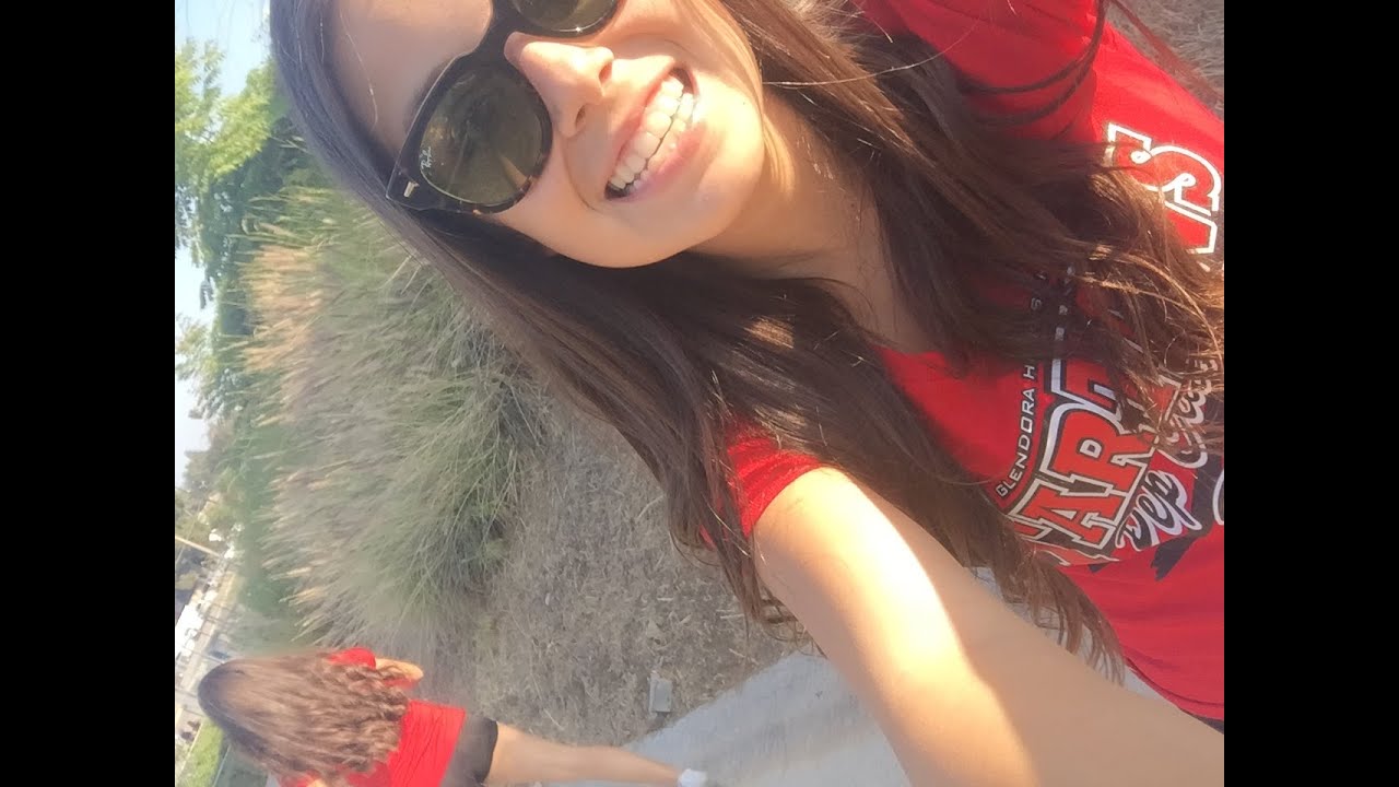 cheer makeup and hair tutorial - YouTube