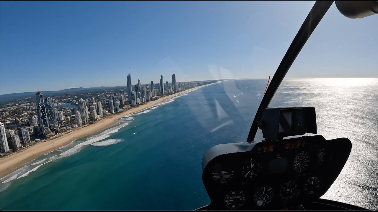 Spectacular views! Gold Coast helicopter flight on a Robinson R44 ...