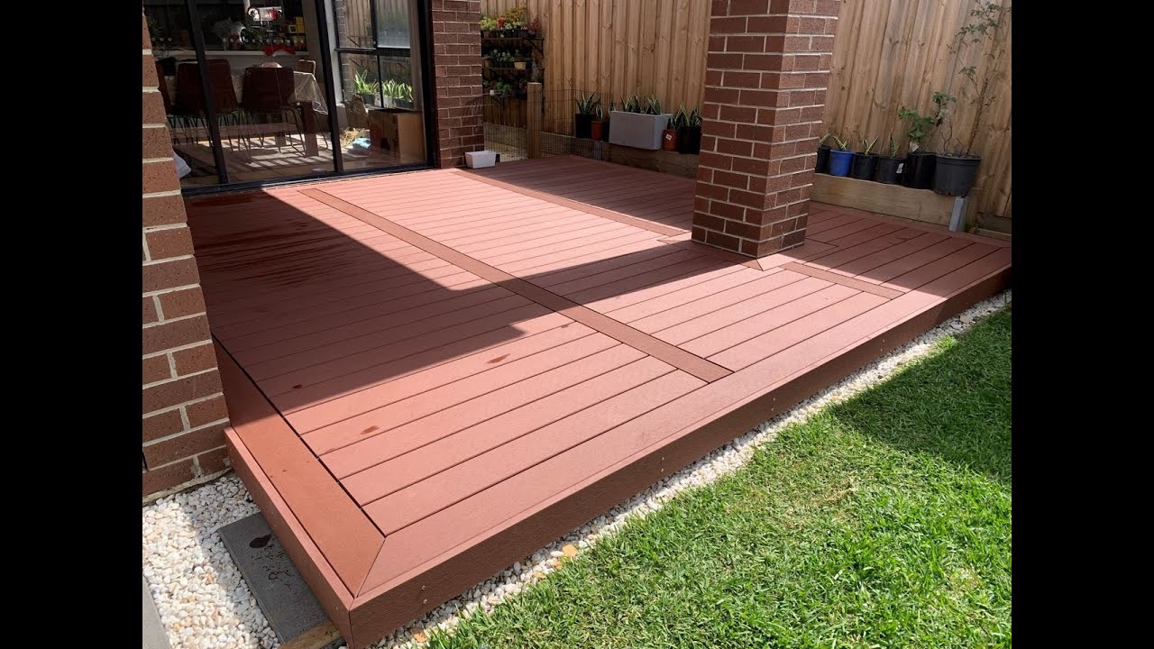Alfresco Composite Ekodeck Decking on Concrete Slab - YouTube