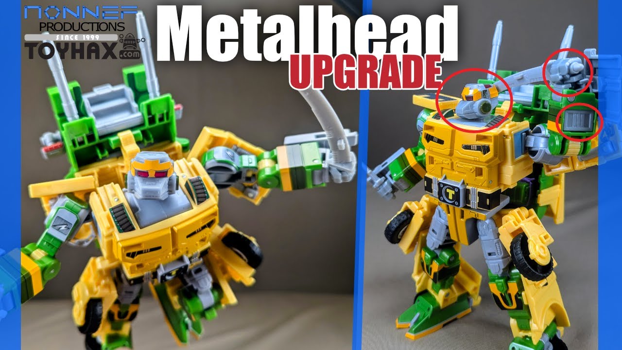 Party Wallop Metalhead Upgrade (TMNT Transformers Crossover Kit) - YouTube