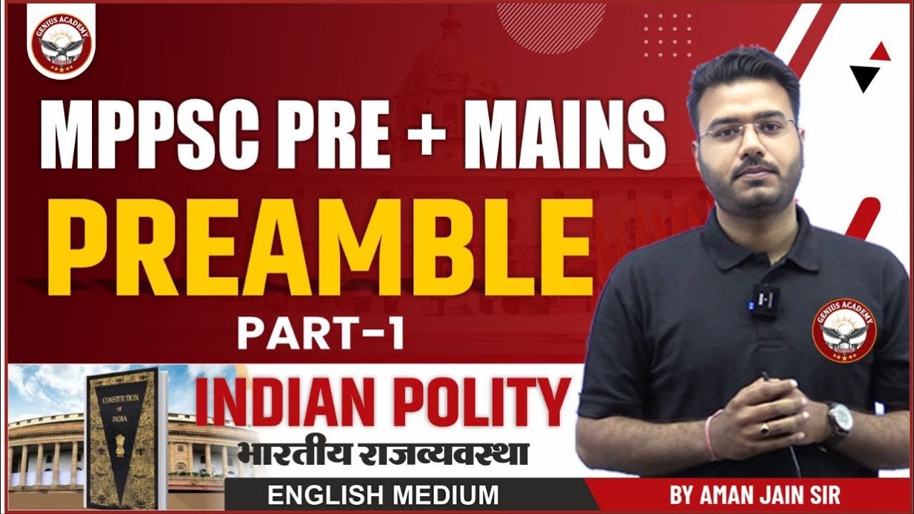 Indian Constitution | MPPSC Pre + Mains | Genius Academy | Aman Jain ...
