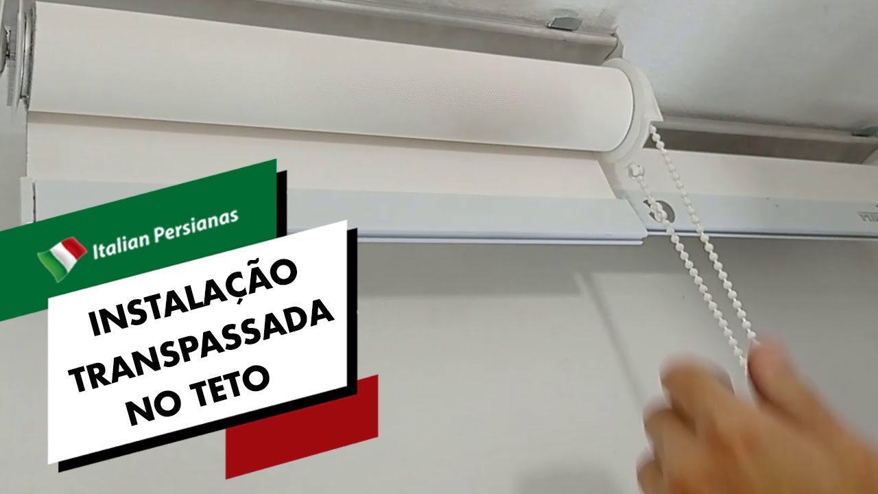 Instalação Transpassada de Persiana no Teto | Italian Persianas - YouTube