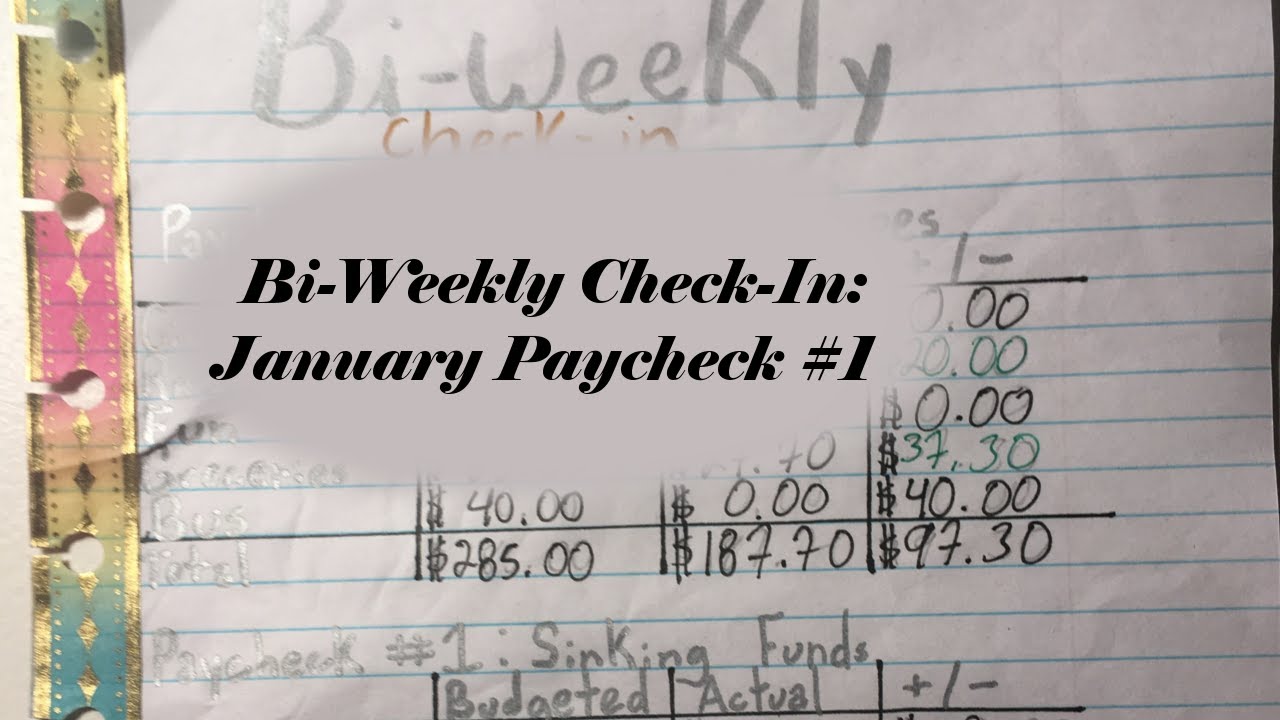 Bi-Weekly Check-in | January Week 1 - YouTube