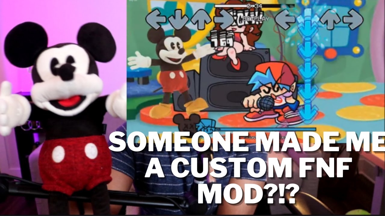 Someone made A CUSTOM Friday Night Funkin' MOD of my MICKEY MOUSE ...