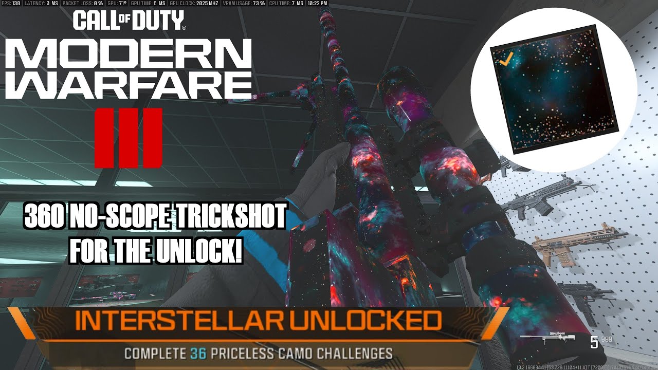 I UNLOCKED INTERSTELLAR CAMO WITH A TRICKSHOT! | CALL OF DUTY MODERN ...