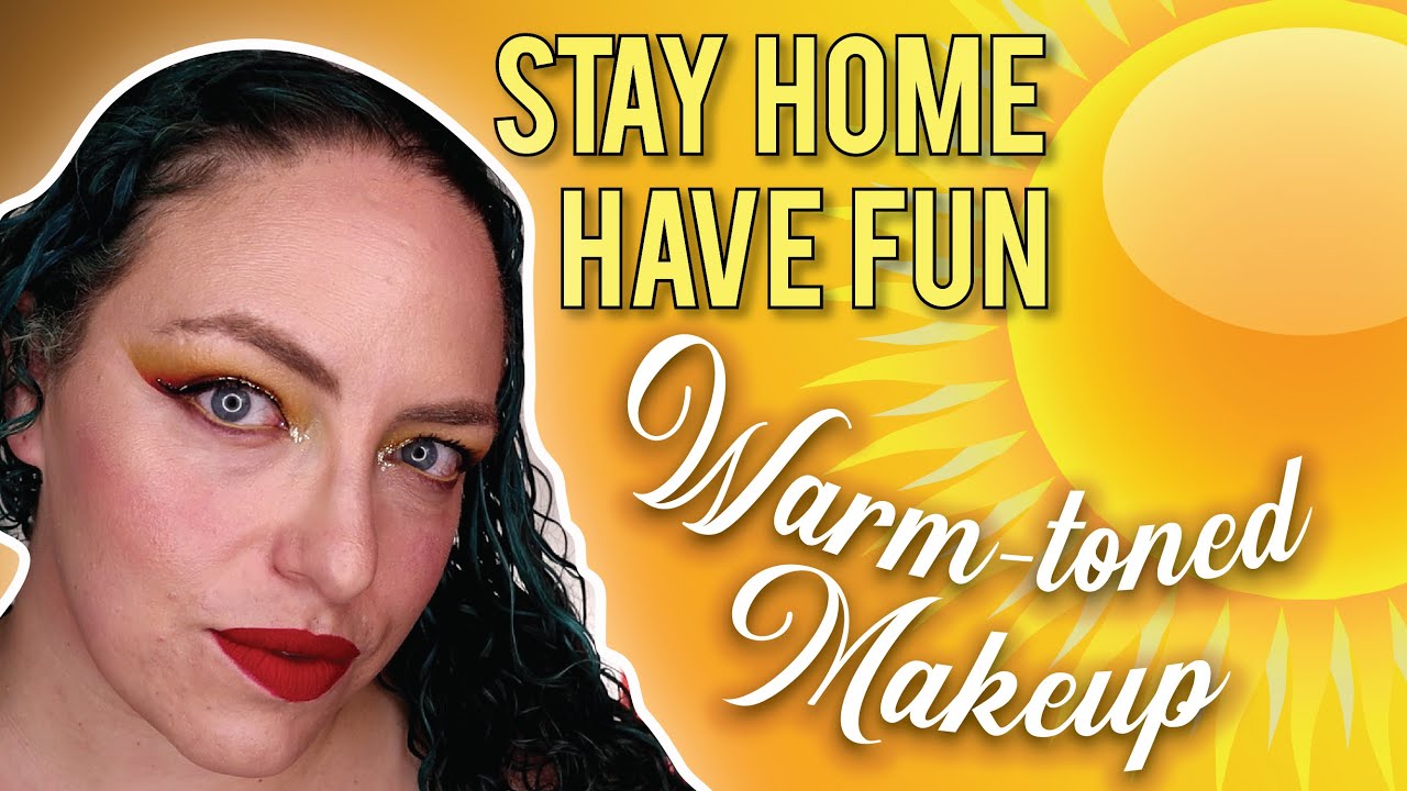 Stay Home Have Fun *Warm-Toned Makeup* - YouTube
