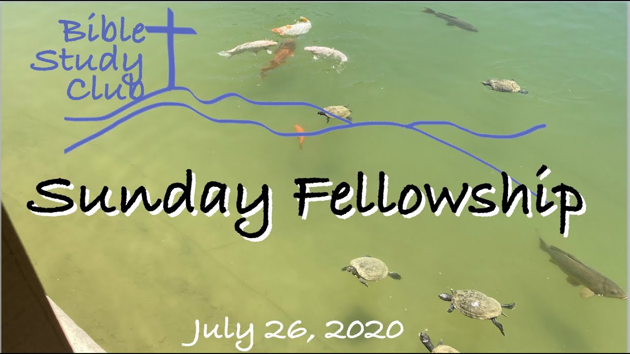 Sunday Fellowship Service 7-26-20 - YouTube