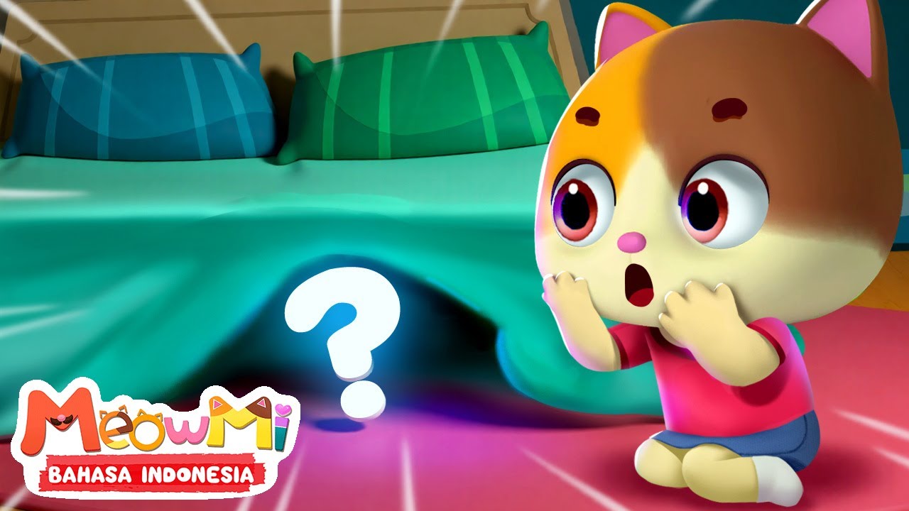 Monster di Bawah Tempat Tidur | Mimi dan Timi | Lagu Anak-anak | MeowMi ...