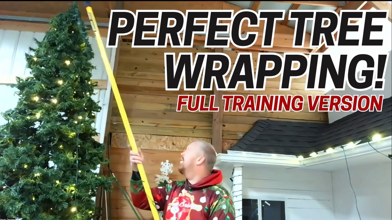 How to Wrap Christmas Trees with Perfect Light Spacing (Step-By-Step ...
