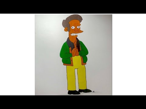 Apu simpsons | drawing | step by step | easy - YouTube