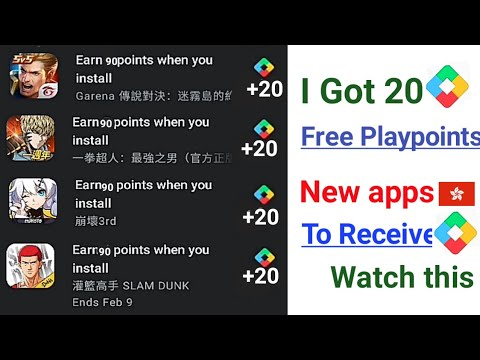 Playpoints || How to get apps to earn play points || - YouTube