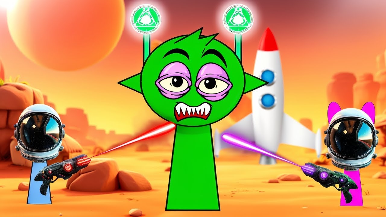 SPRUNKI IN SPACE! Astronauts vs Evil Alien Attack | Incredibox Animated ...