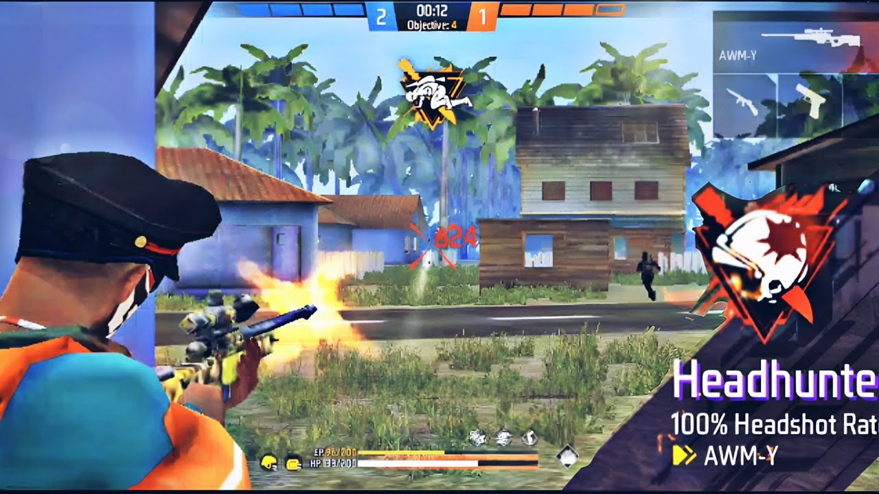 AWM HEADSHOT RATE 100% Hack or wot 👽 || Free Fire IOS - YouTube