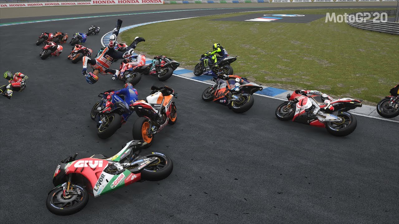 BEBERAPA CRASH DAN DUEL ROSSI MARQUEZ - YouTube