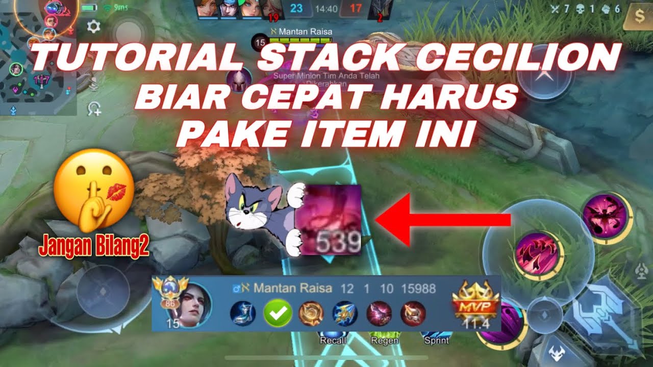 TUTORIAL CARI STACK CECILION ️VERSI TOP GLOBAL ️WAJIB PAKE ITEM INI ️ ...