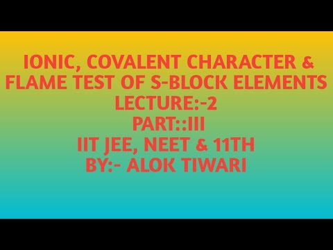 MP,BP,INTERMETALLIC BOND & FLAME TEST OF S-BLOCK ELEMENTS By:- ALOK ...