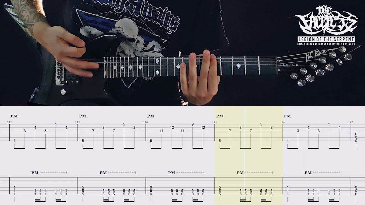 HOW TO PLAY : THE FACELESS - Legion Of The Serpent (Guitar Cover With ...