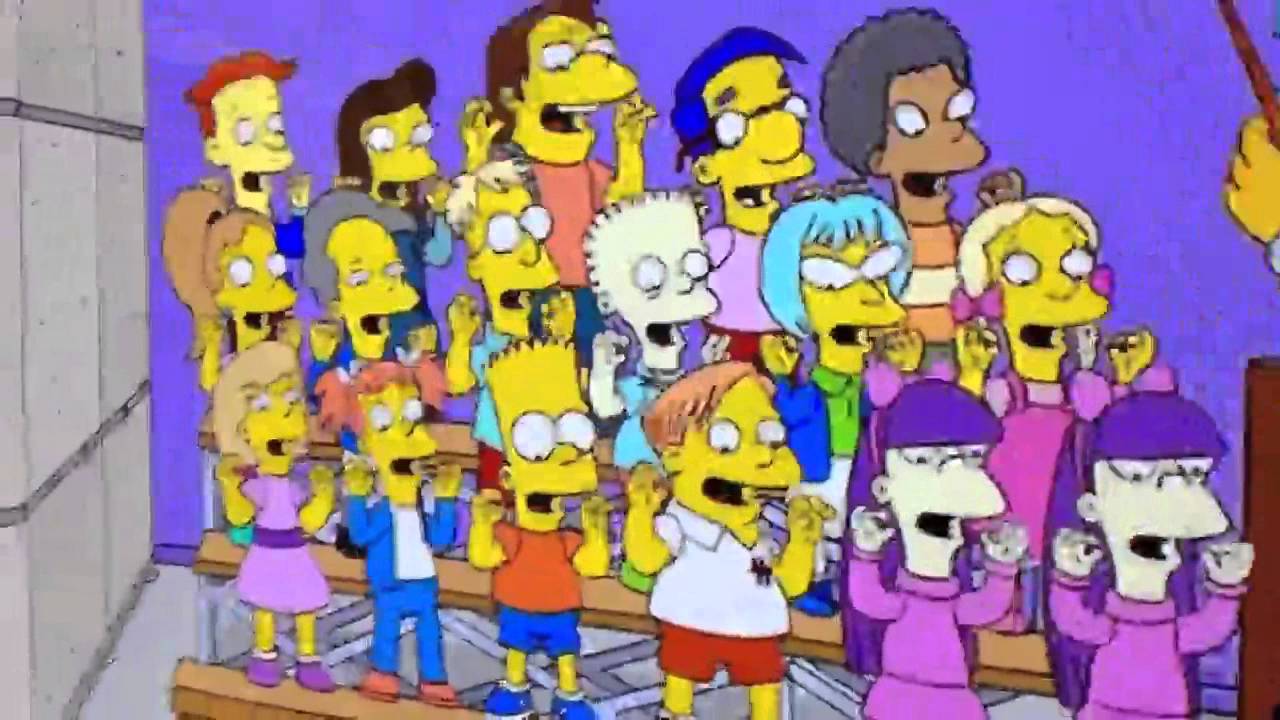 The Simpsons 5th grade floating down the delaware - YouTube