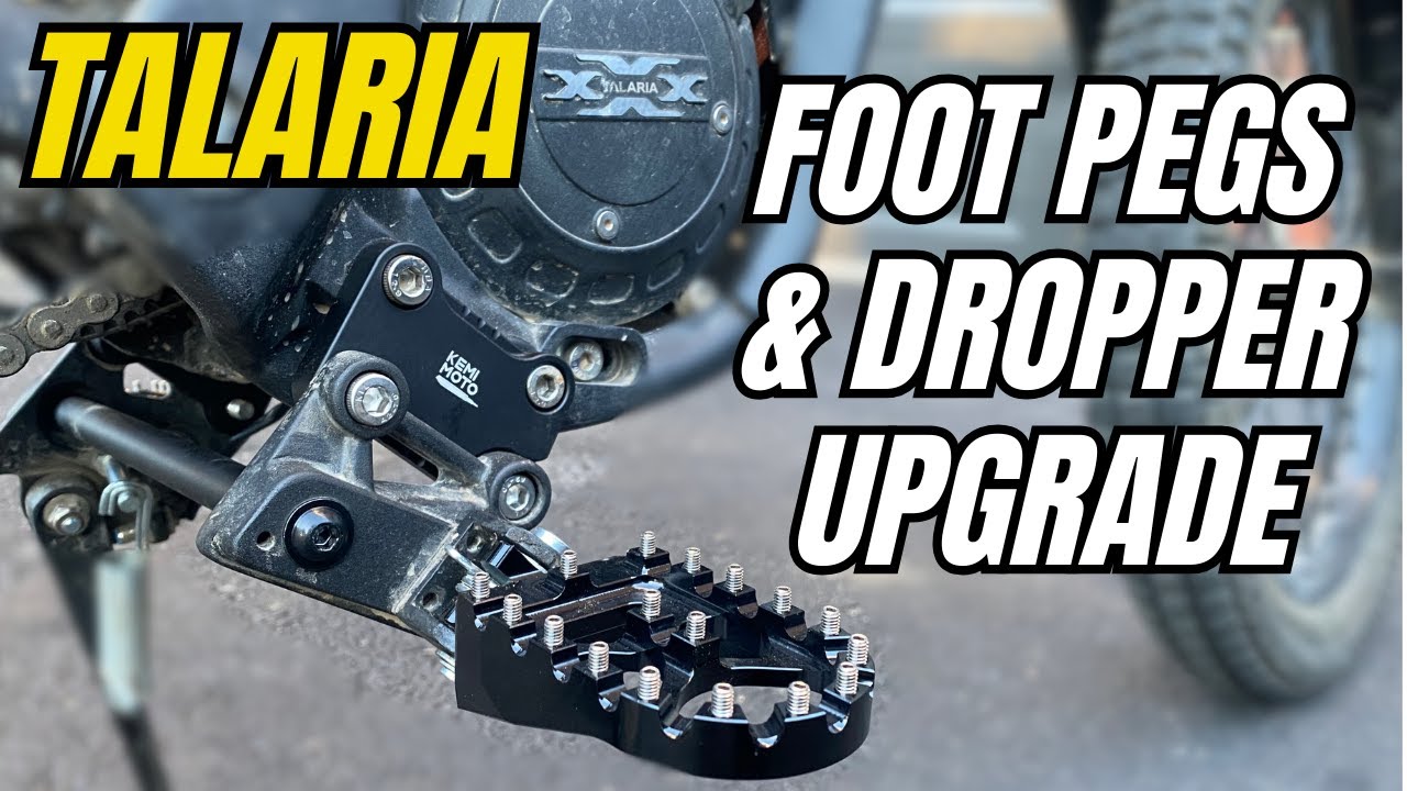 Talaria XXX KEMIMOTO Foot Pegs & Extension Bracket Kit Installation ...
