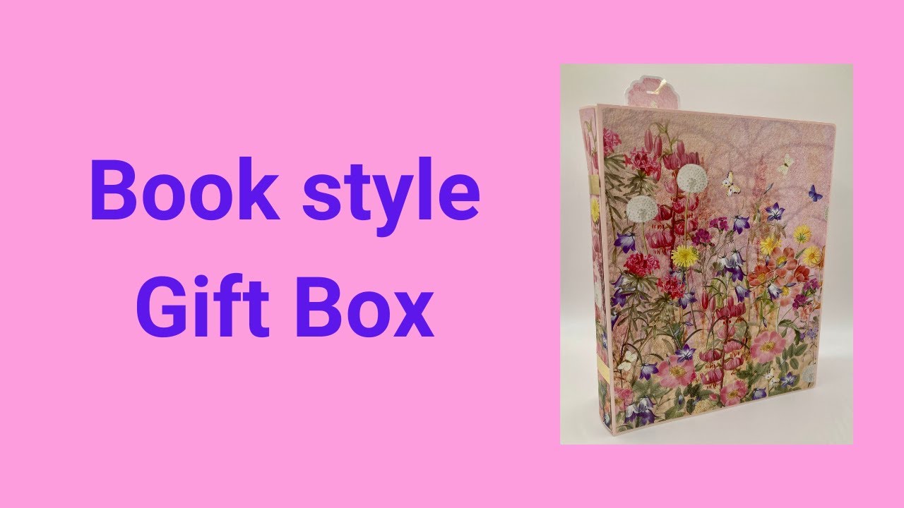 Book style Gift Box - YouTube
