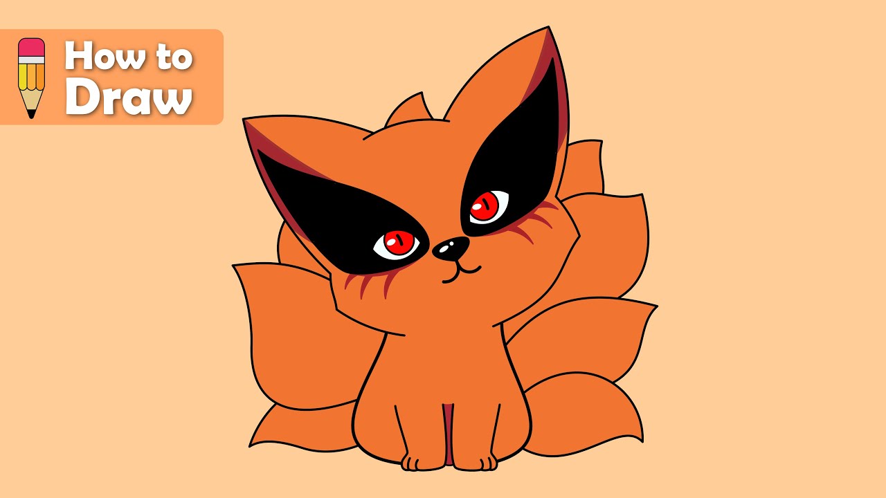 How to draw Cute Naruto Kurama (easy to follow) - YouTube
