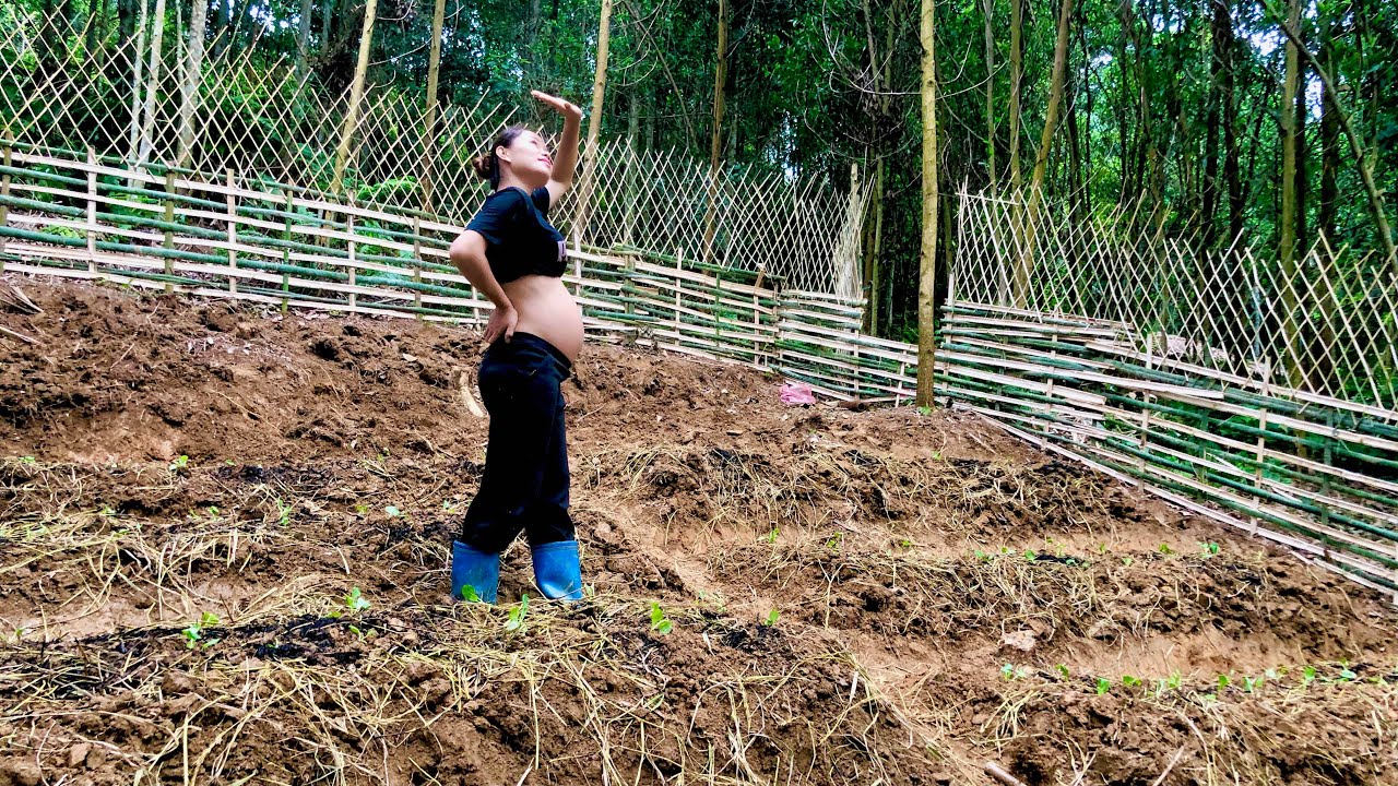 8 MONTHS PREGNANT & Off Grid - BUILDING FARM, Go to the Market, Save ...