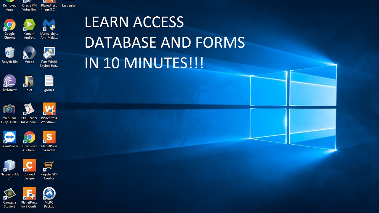 Access forms tutorial - YouTube
