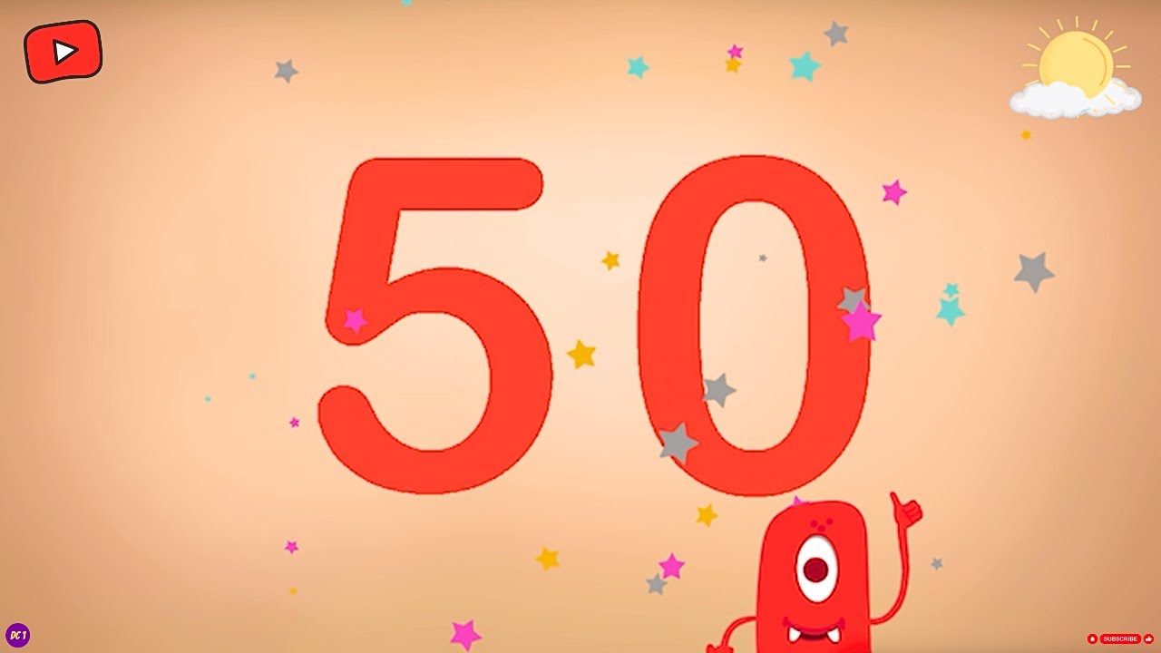 Meet Number 50 | Explore the World of Numbers | Tracing & Phonics - YouTube