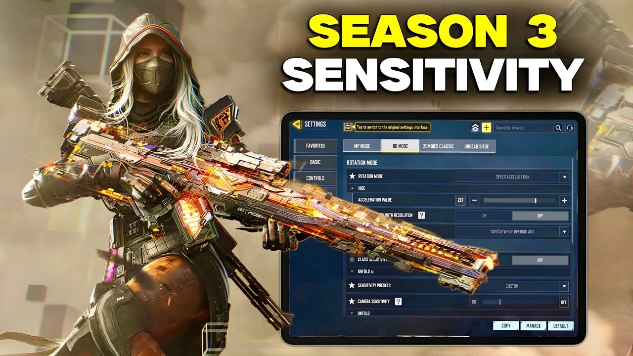 *NEW* UPDATED SENSITIVITY SETTINGS IN SEASON 3 CODM | COD MOBILE - YouTube