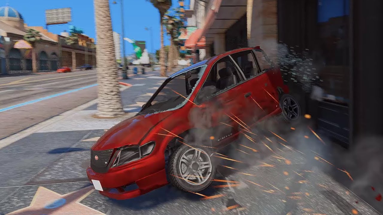 GTA 5 Car Crashes Compilation #24 (With Roof And Door Deformation ...