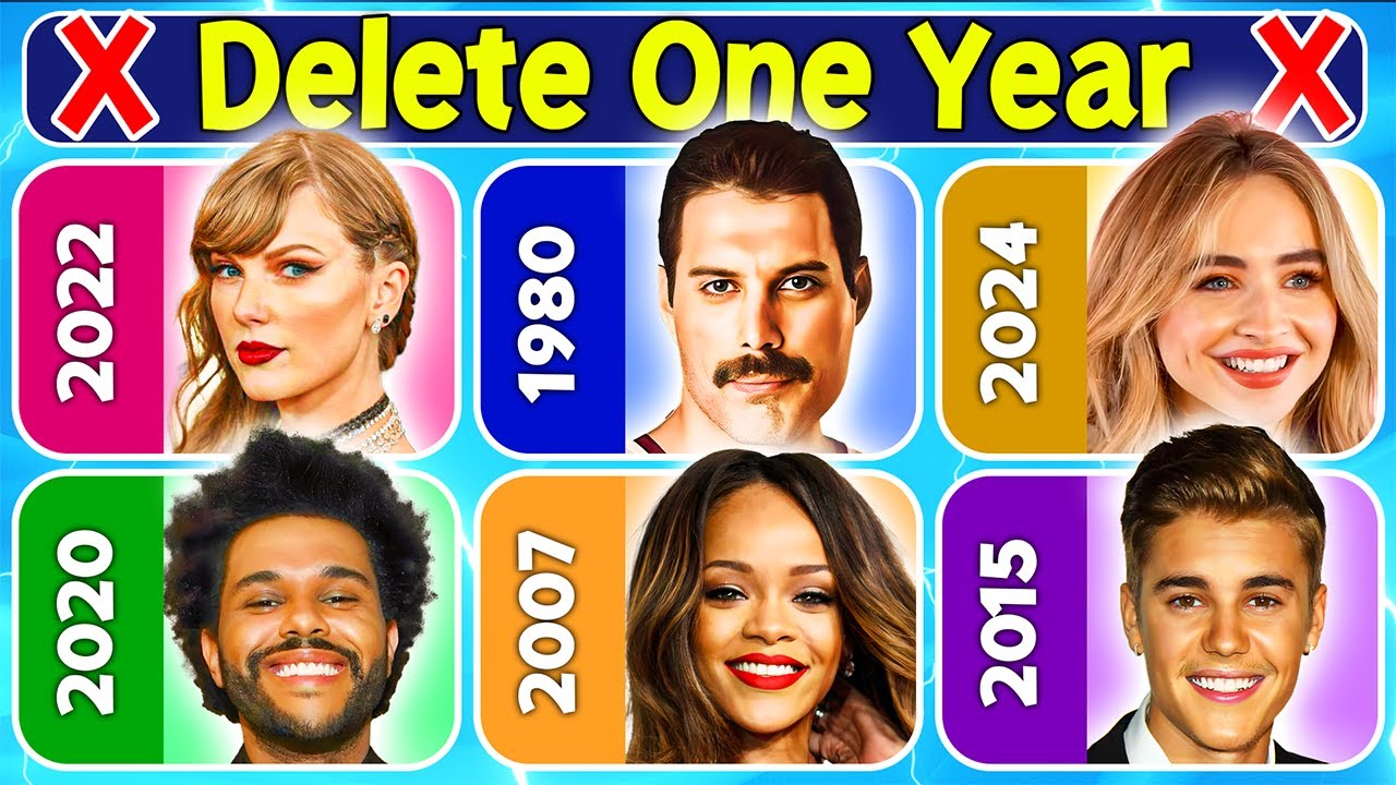 Delete One Year Challenge: Erase 6 Epic Songs – Which Year Will You ...