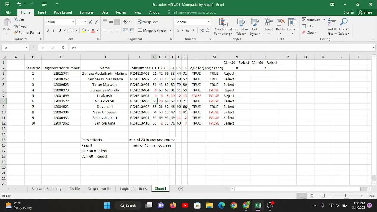 Logical function - If function - YouTube