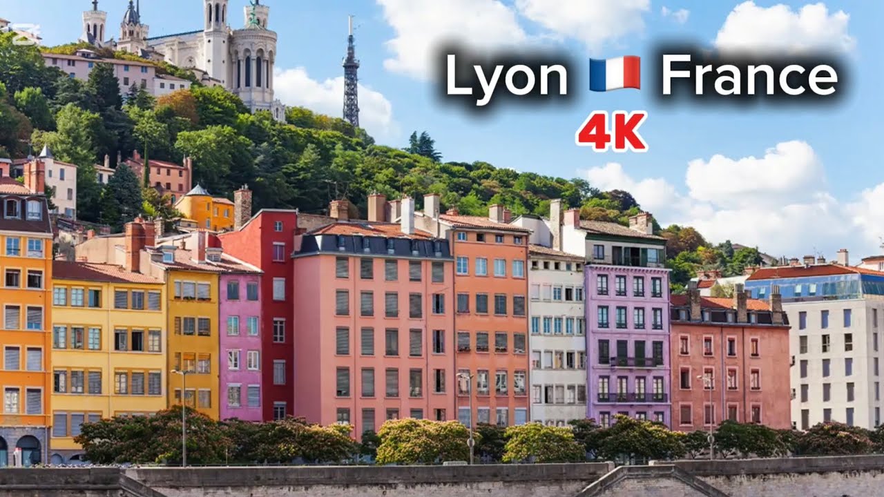 Lyon | France | Opéra national de Lyon | 4K | Notre-Dame de Fourvière ...