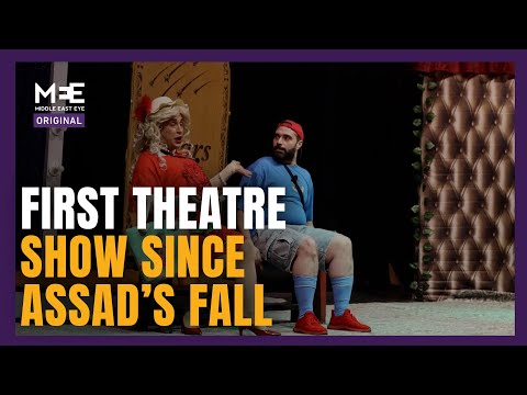 Syrian actors perform the first theatrical show in Damascus after Assad’s fall