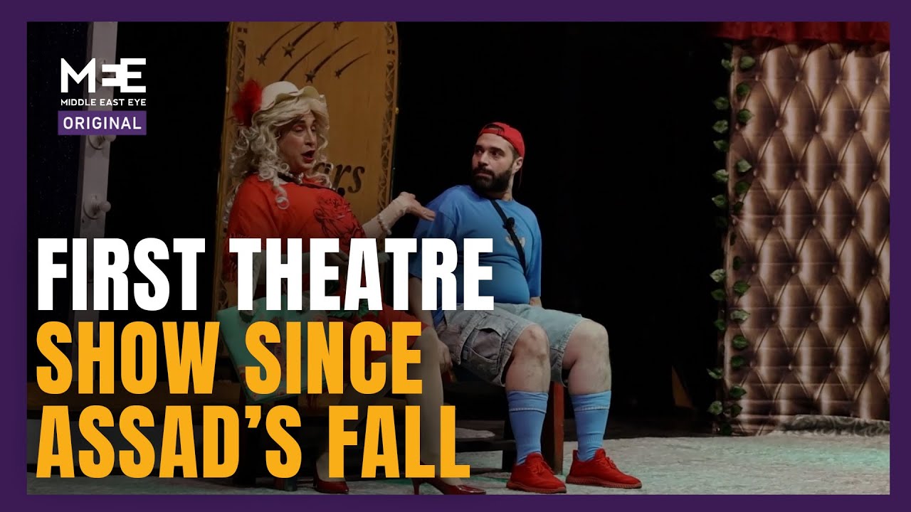 Syrian actors perform the first theatrical show in Damascus after Assad ...
