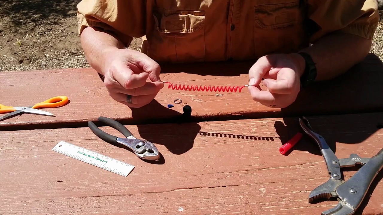 Make a Lanyard Retractable Coil - YouTube