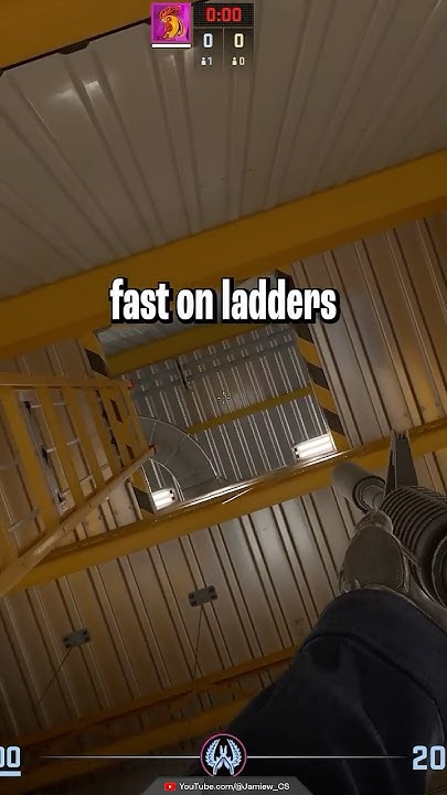 DON'T HOLD SHIFT. Stealthily climb ladders quickly and silently #counterstrike #csgo #gaming # ...