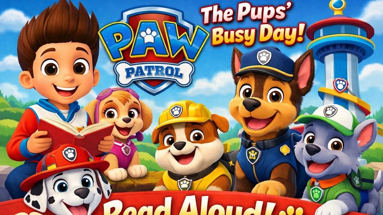 PAW Patrol: The Pups' Busy Day - Read Aloud - YouTube