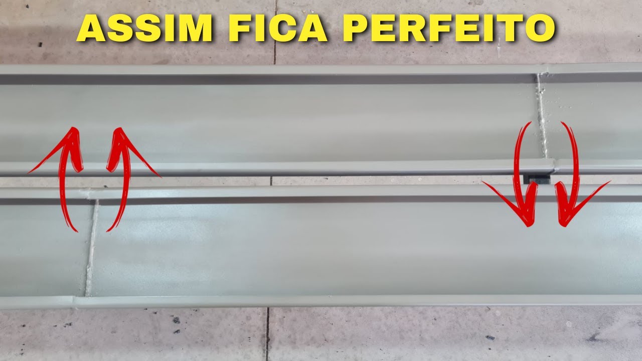Como Fazer Emenda em Perfil Estrutural Alma Cheia - YouTube